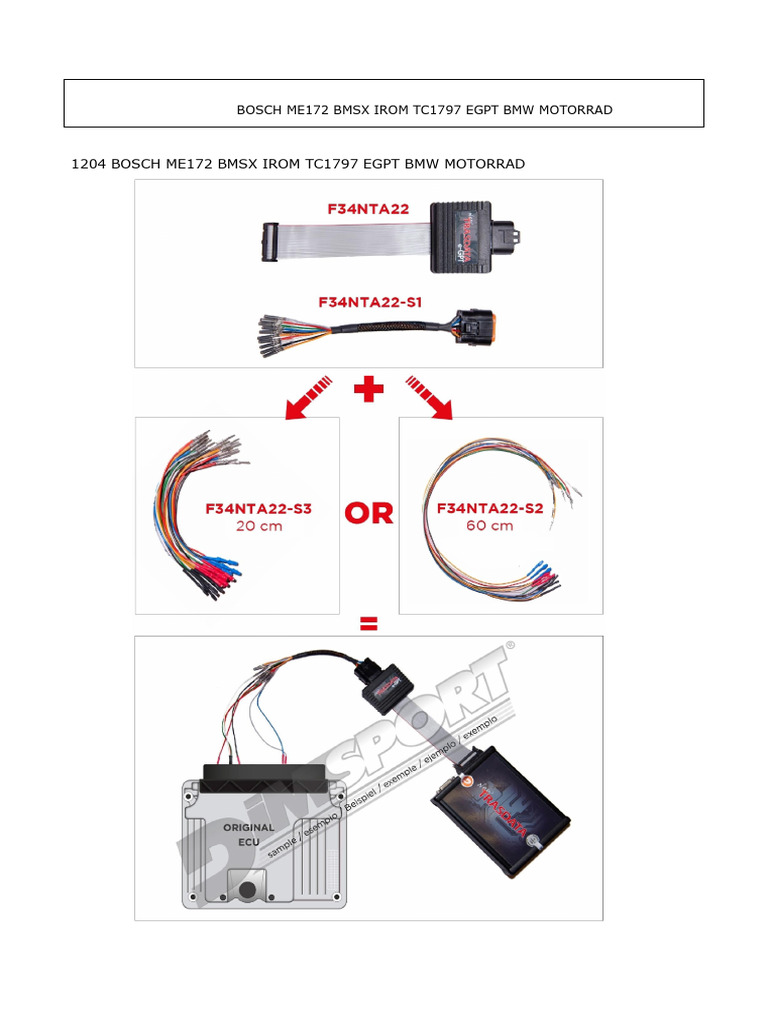Bosch Me17.2 BMSX Irom tc1797 Egpt BMW Motorrad | PDF