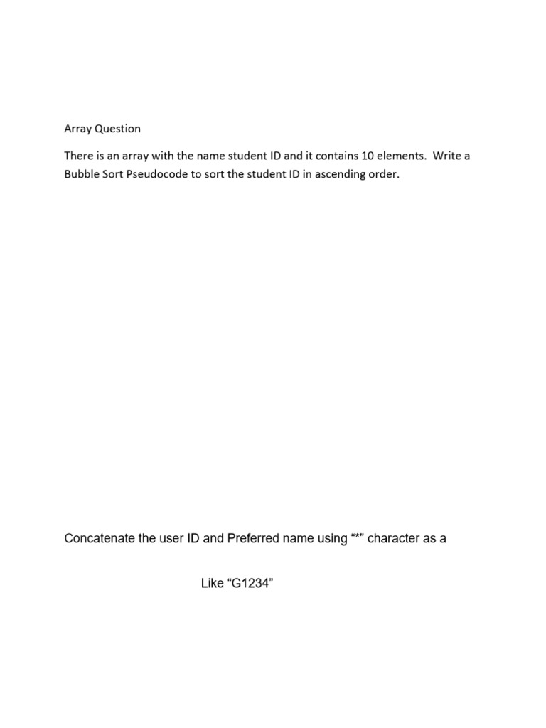 1D Array Question | PDF