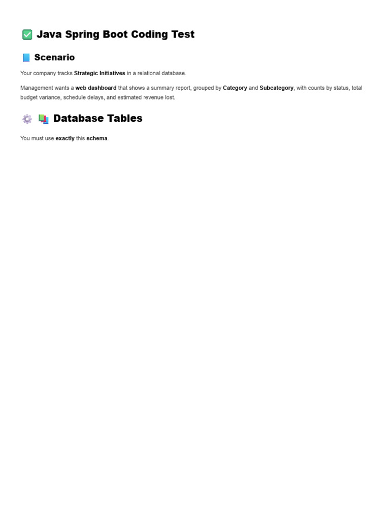 Spring Boot Dashboard for Initiatives | PDF | Databases | Information ...