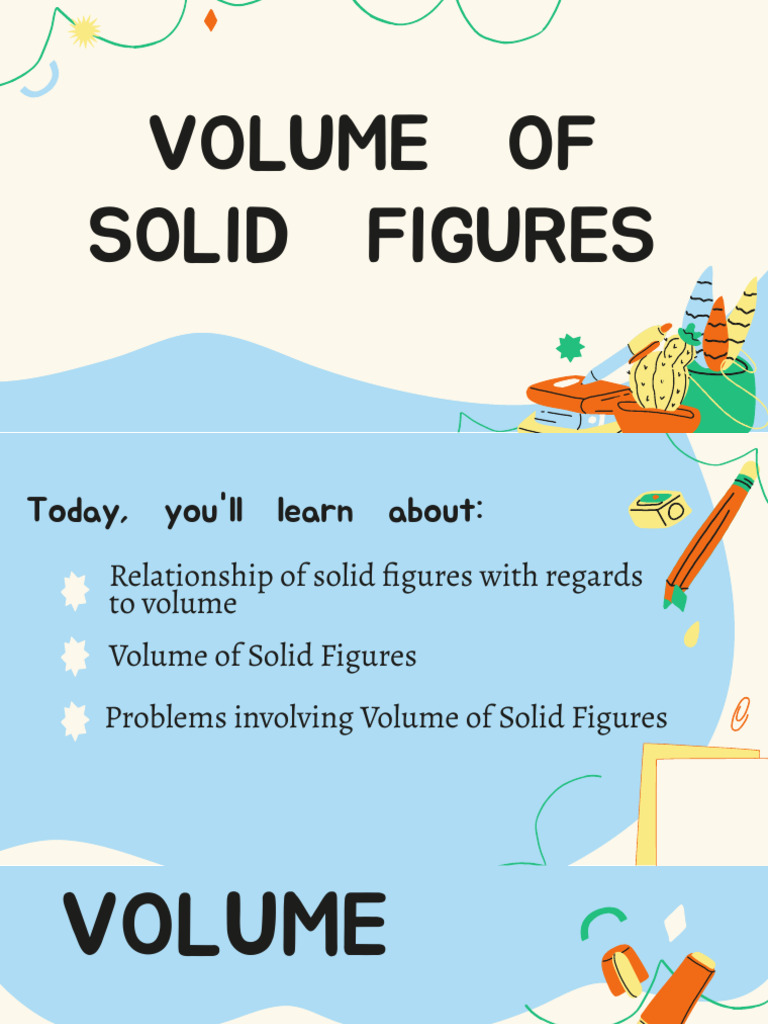 Volume of Solid Figures Explained | PDF | Volume | Sphere