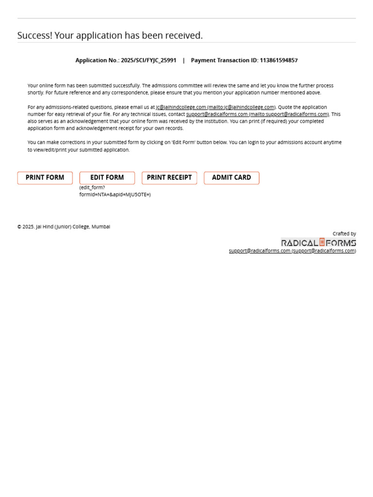 Jai Hind (Junior) College, Mumbai | PDF