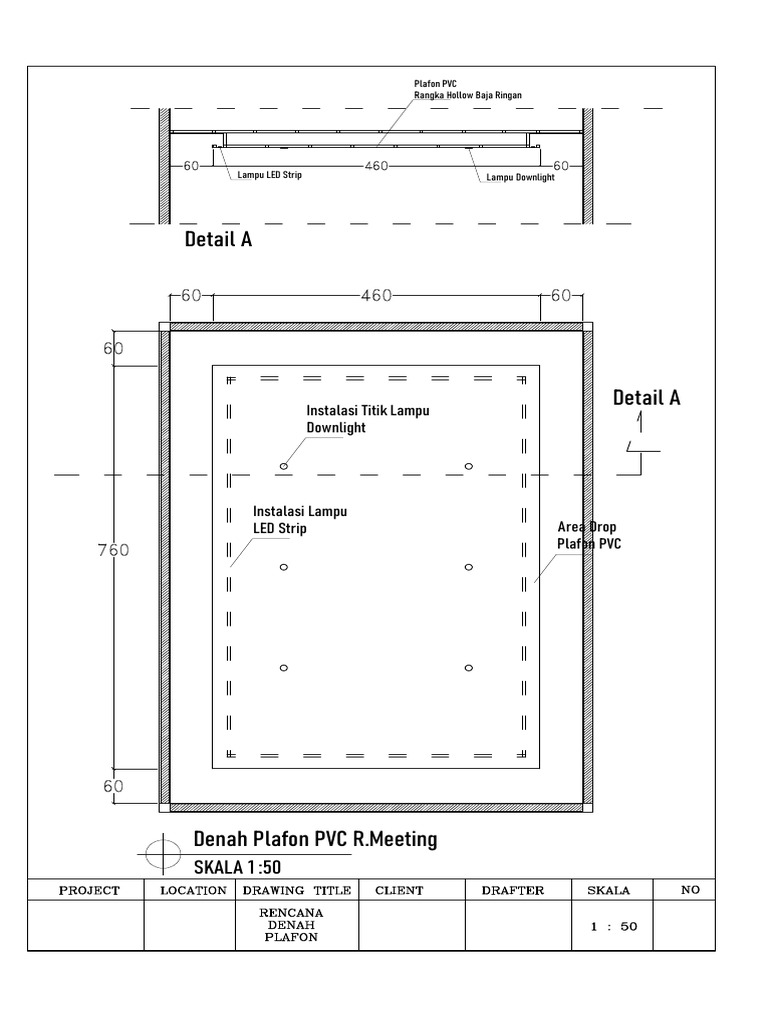 Denah Plafon Ruang Meeting | PDF