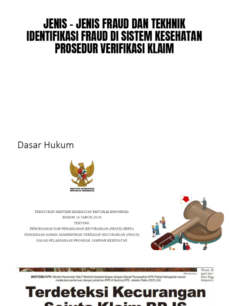 Jenis-Jenis Fraud Dan Teknik Identifikasi Fraud Di Sistem Kesehatan ...