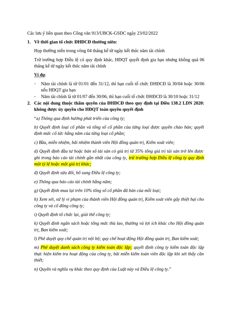 Tham Luan DHDCD Bo Sung Noi Dung CV 913 | PDF