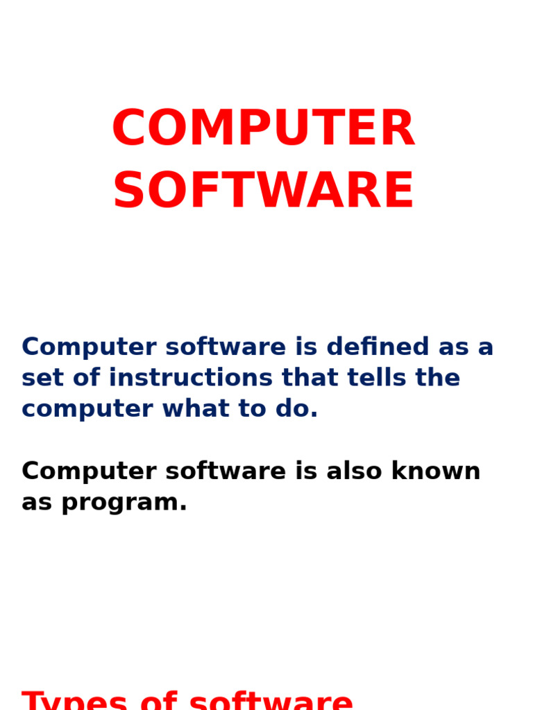 Computer Software | PDF