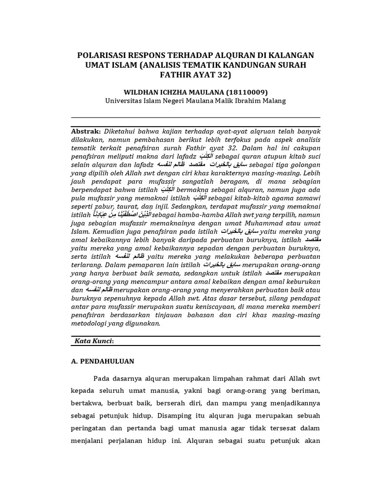Artikel Qurdis 1 | PDF
