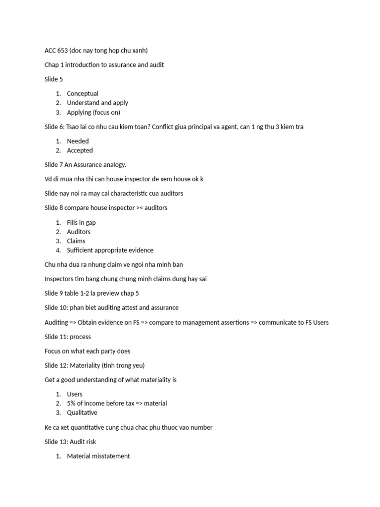 ACC 653 Buoi 1 | PDF