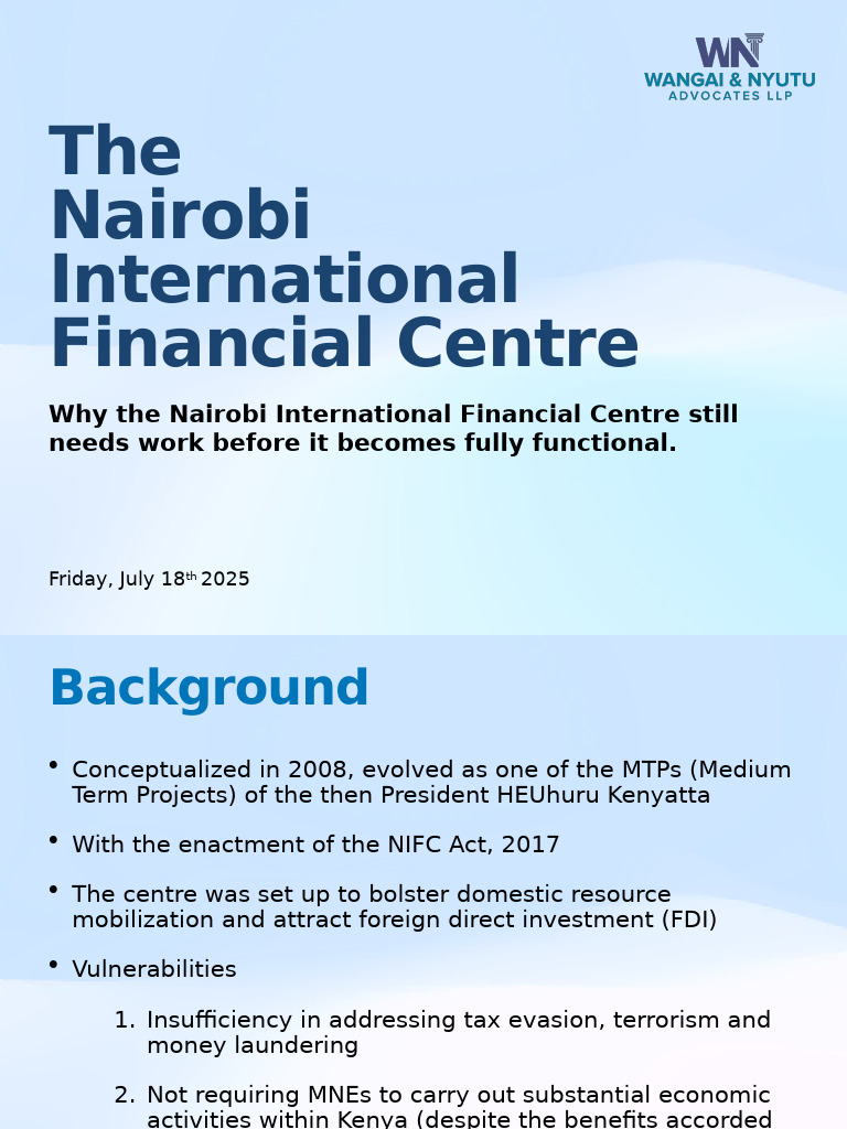 Why The NIFC Still Needs Work Before It Becomes Fully Functional. | PDF ...