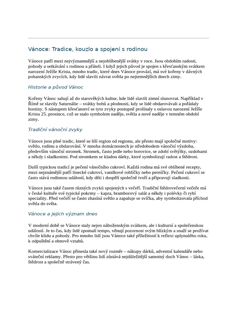 Vánoce | PDF