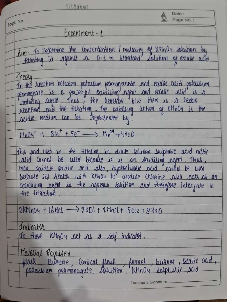 Chemistry Practical Class 12 - Compressed | PDF