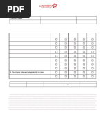 HISD Core Spot Observation Form 25-26 | PDF | Teachers | Learning