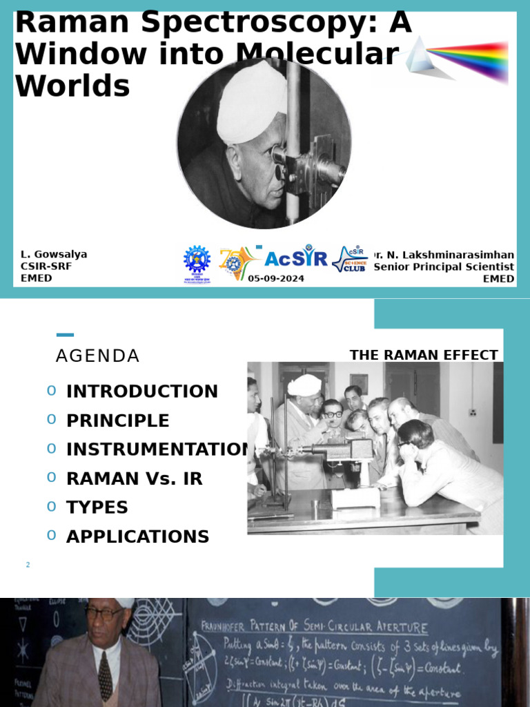 Raman Spec - Lecture Series-05092024 | PDF | Raman Spectroscopy ...