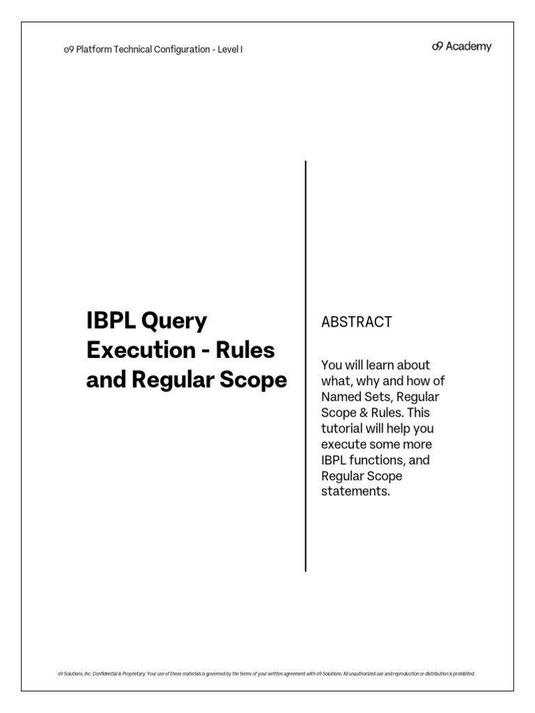 IBPL Query Execution Guide | PDF | Scope (Computer Science) | Computer ...