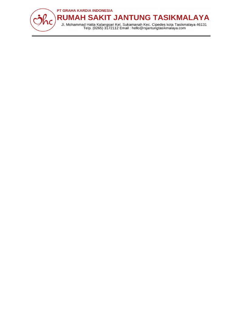 TOR Pelatihan K3 RS | PDF