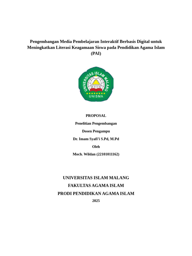 Media Digital Interaktif untuk Literasi PAI | PDF