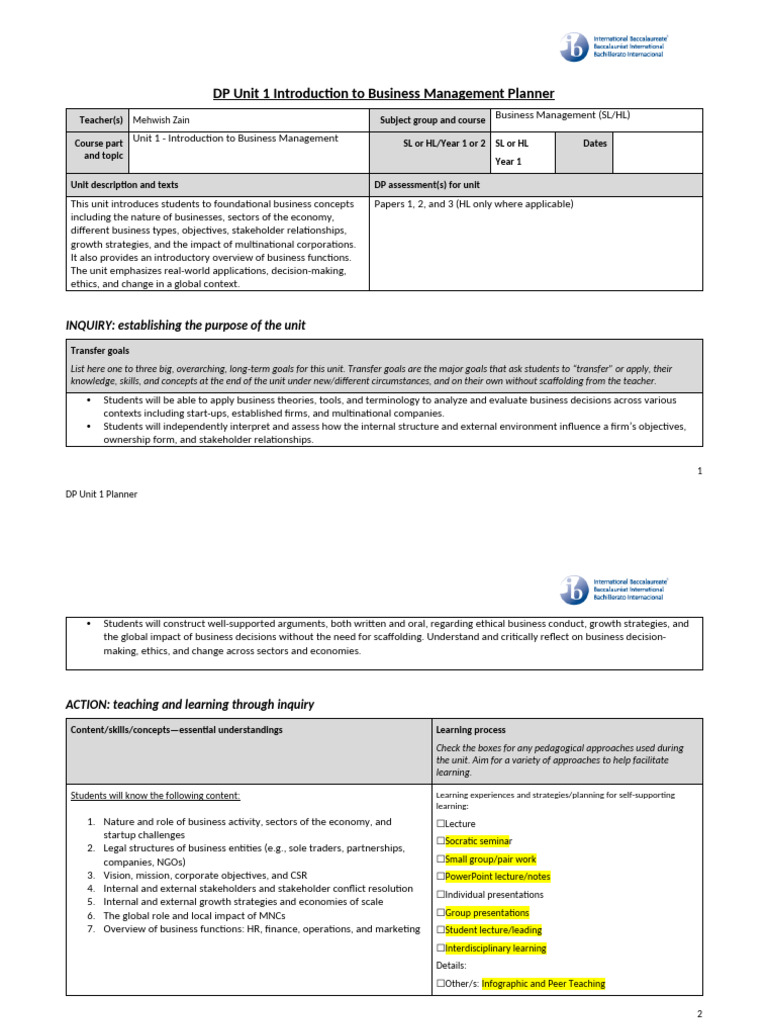 Unit 1 Introduction To Business Management | PDF | Evaluation | Cognition