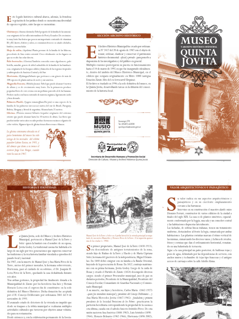 Folleto Quinta Jovita | PDF | Botánica | Plantas
