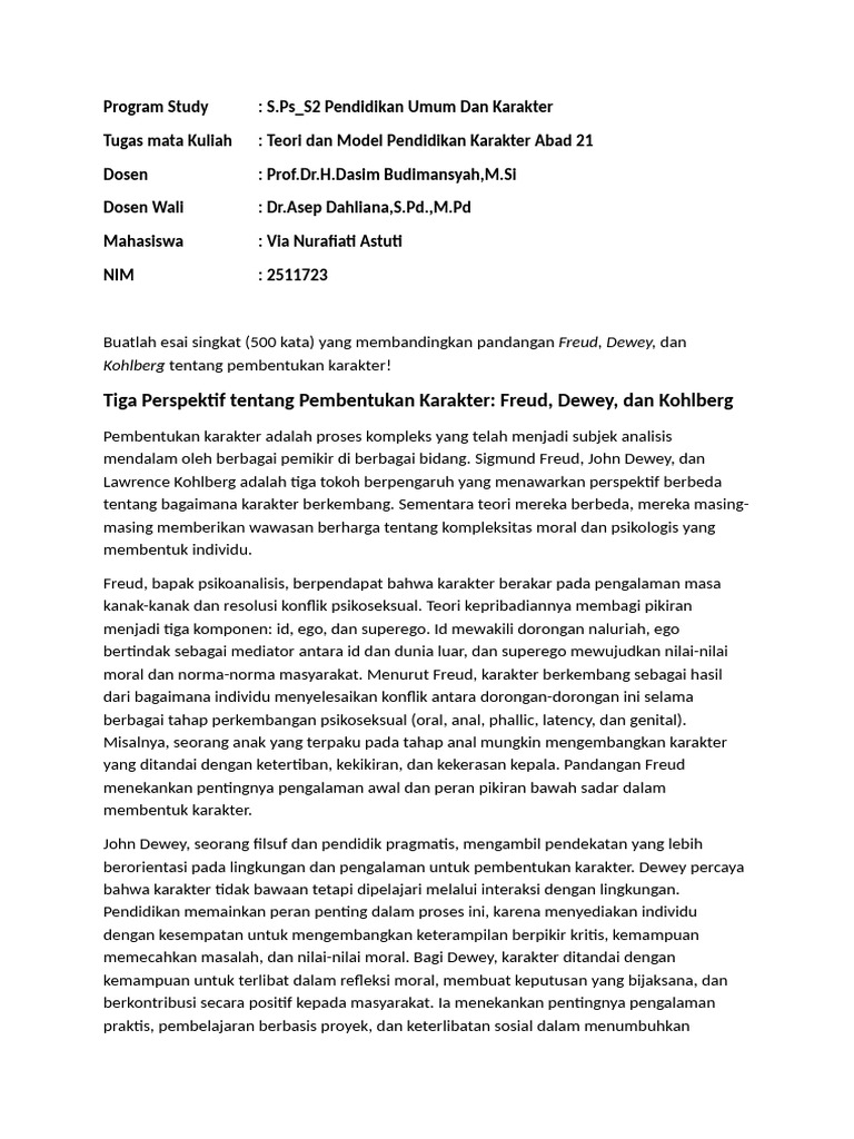 Essay Teori Dan Model Pendidikan Abad 21 | PDF