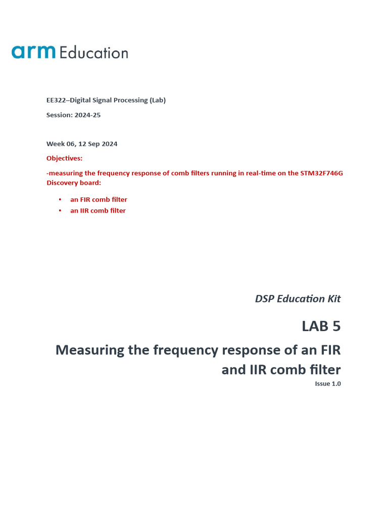 Frequency Response of FIR & IIR Comb Filters | PDF | Amplitude ...