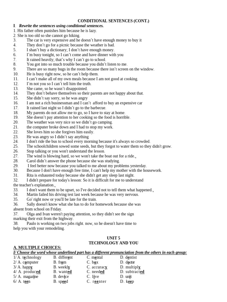 7.Hs - Conditional Sentences | PDF | Coca Cola
