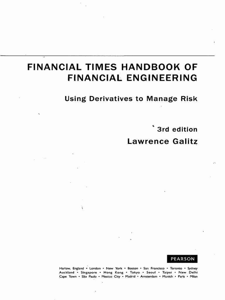 Financial Engineering by Lawrence Galitz | PDF | Futures Contract ...