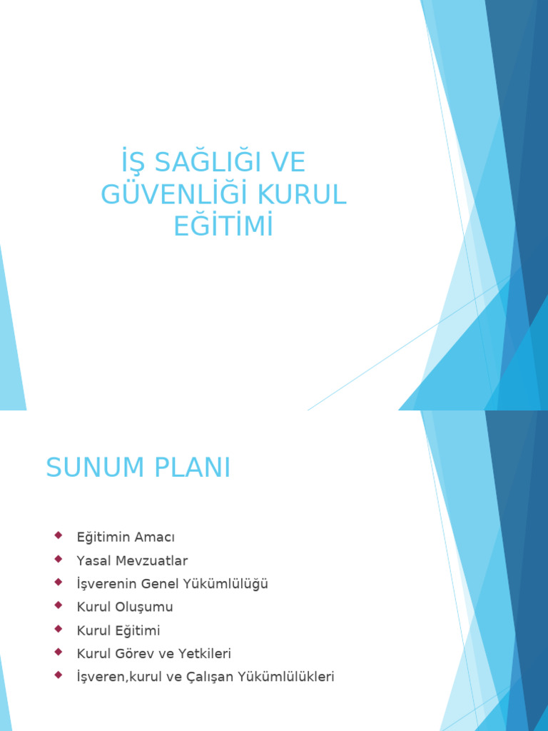 İsg Kurul Eği̇ti̇mi̇ | PDF