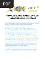Chemical Storage Color Codes Guide | PDF
