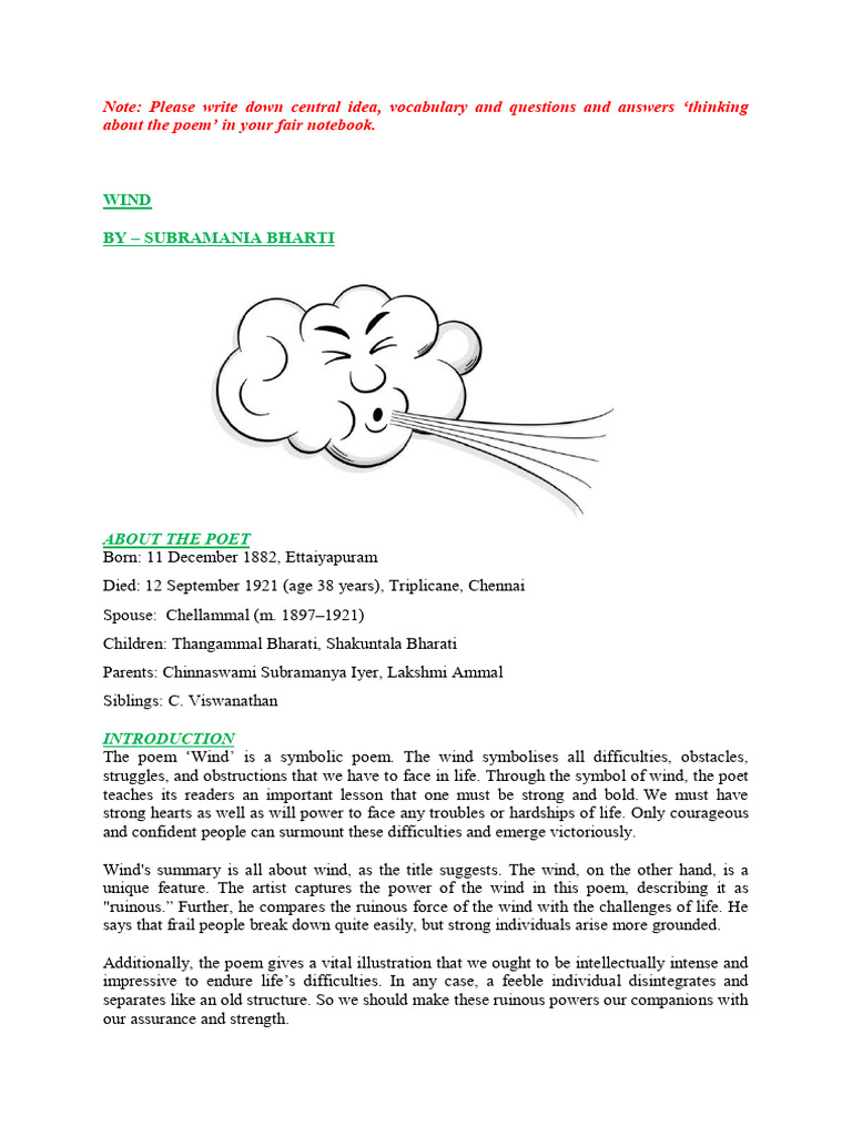 Symbolism of Wind in Life's Challenges | PDF | Wound | Poetry