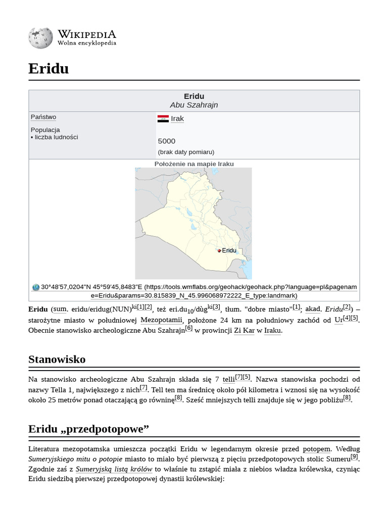 Eridu | PDF