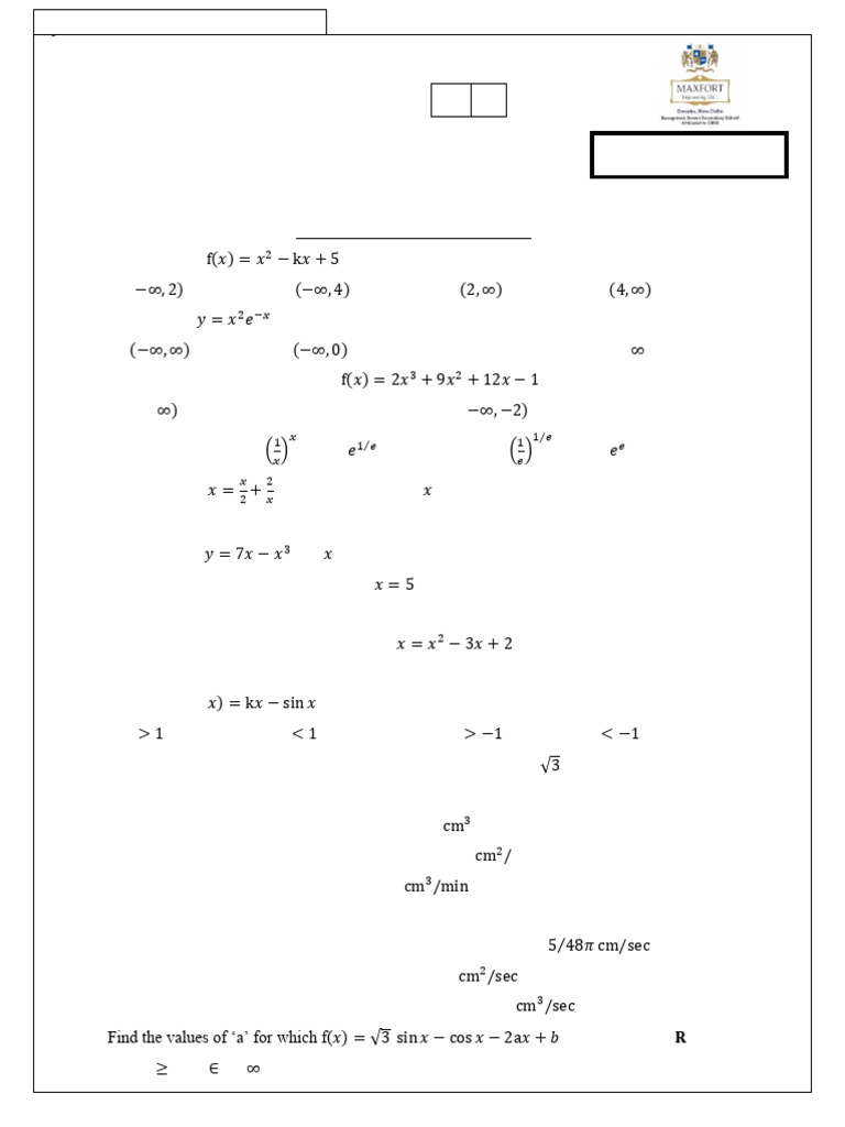 Application of Derivatives Questions | PDF | Area | Geometry