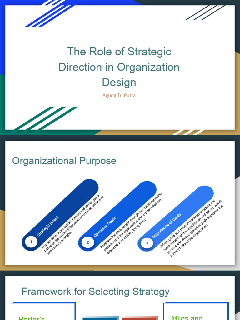 Strategic Direction in Organization Design | PDF | Strategic Management ...