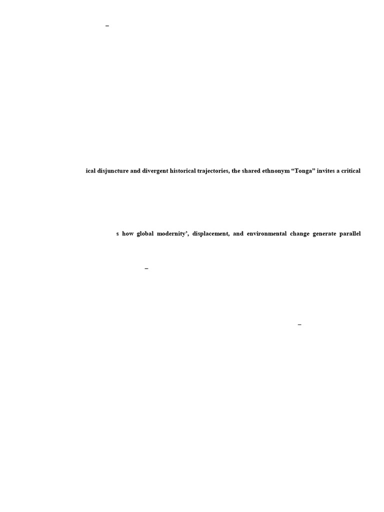 The Cultural Interface Between The Tonga People in Zimbabwe and The ...