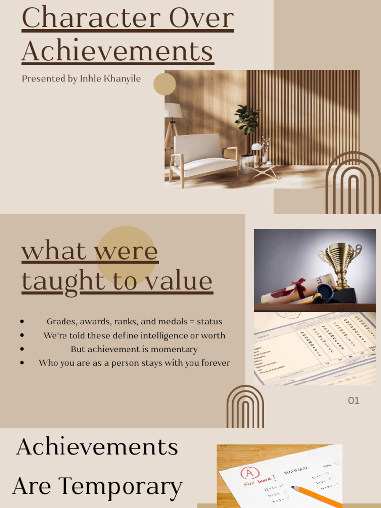 Character Over Achievements PDF | PDF