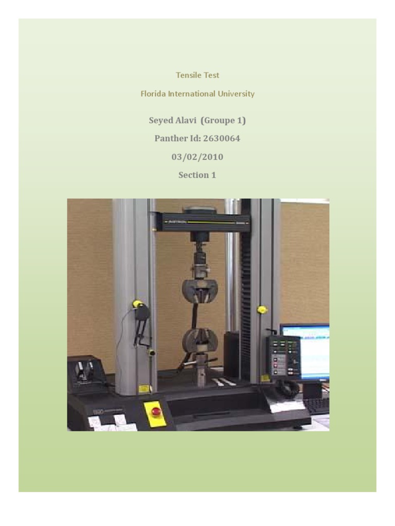 Tensile Test | Ultimate Tensile Strength | Deformation (Engineering)