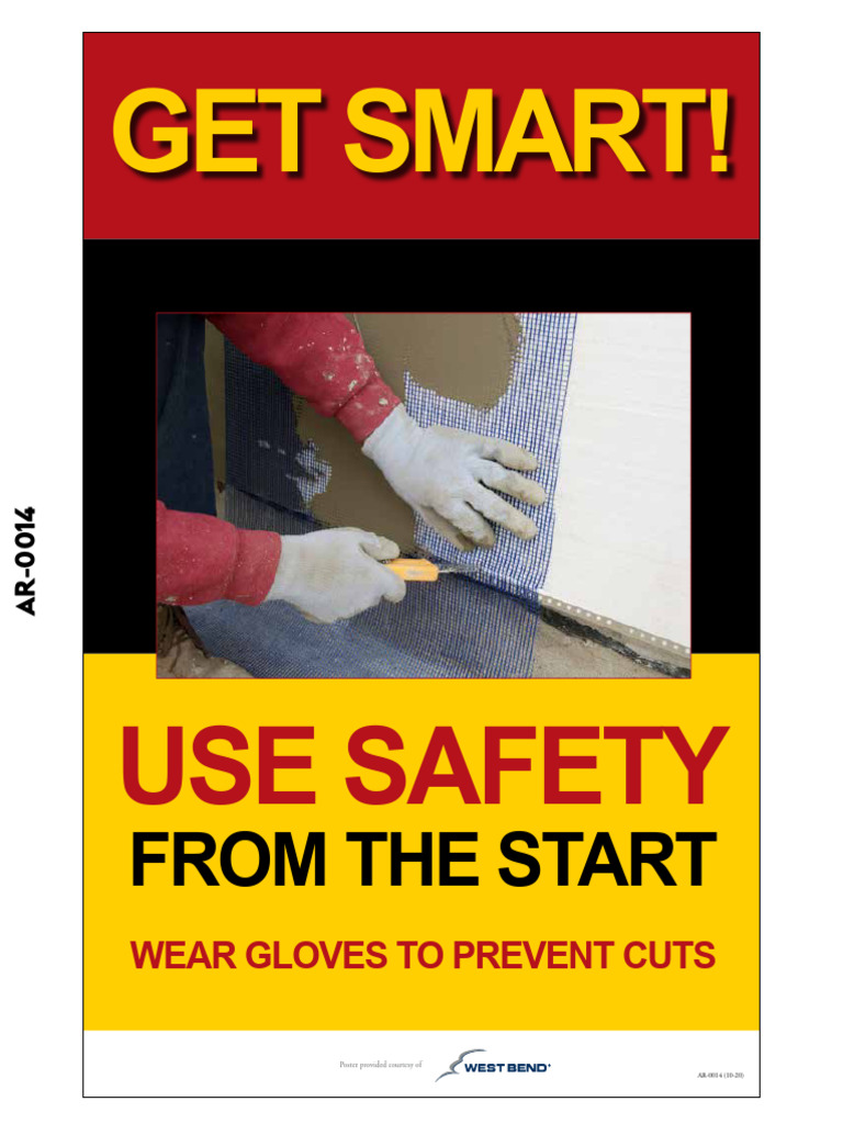 Safety Poster: Wear Gloves to Prevent Cuts | PDF
