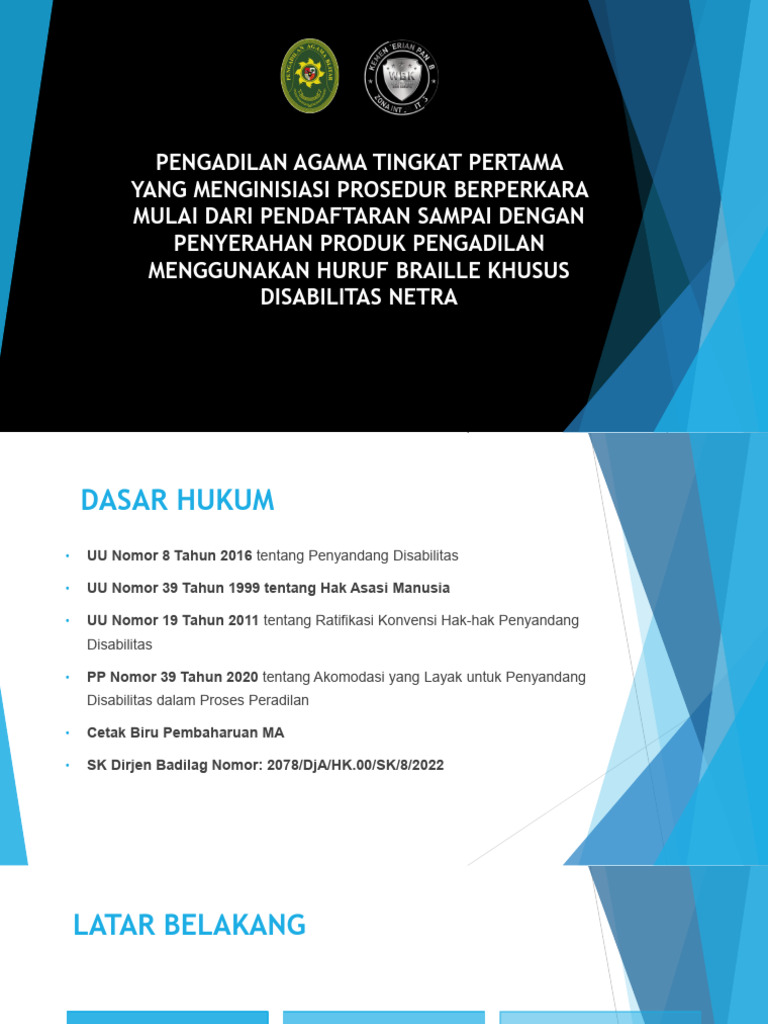 Ppt Tunanetra Presentasi Fix | PDF