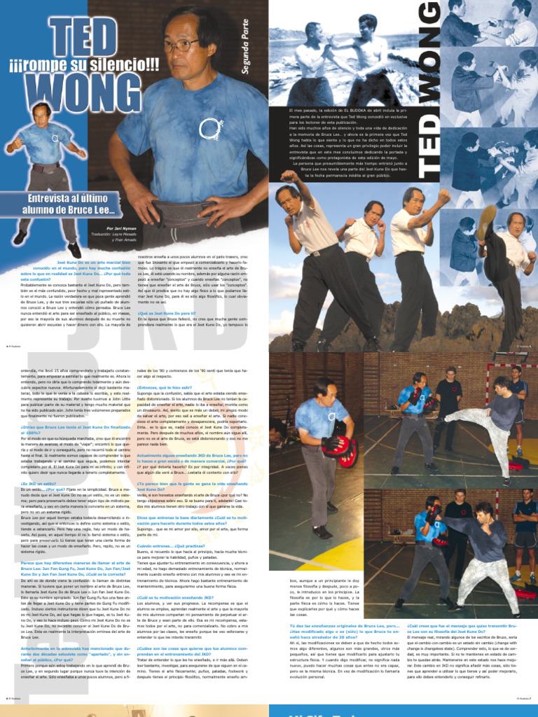 Ted Wong y la Verdad del Jeet Kune Do | PDF | Jeet Kune Do | Bruce Lee