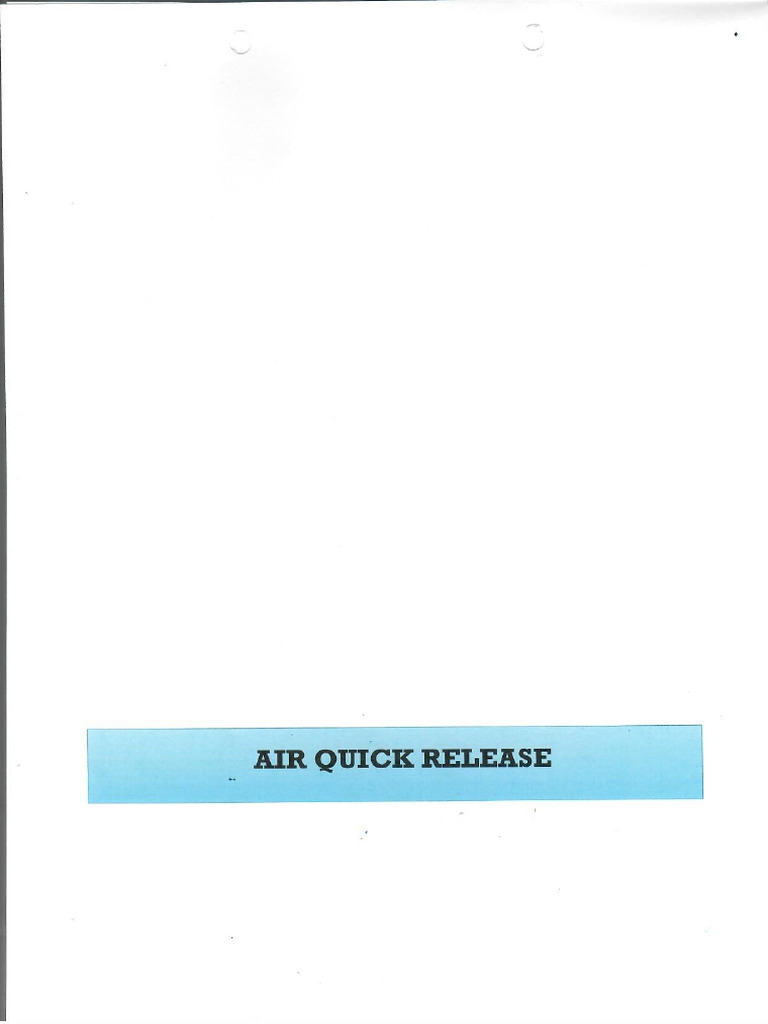 Air Quick Release | PDF