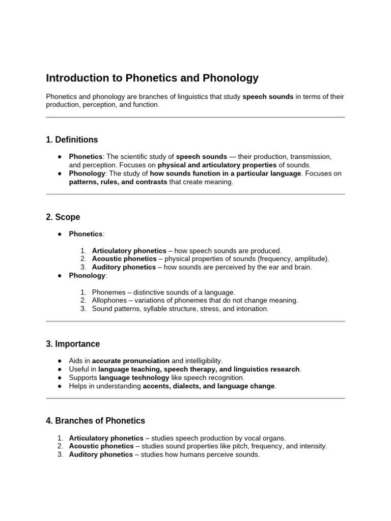 Phonetics and Phonology | PDF | Phonetics | Phoneme