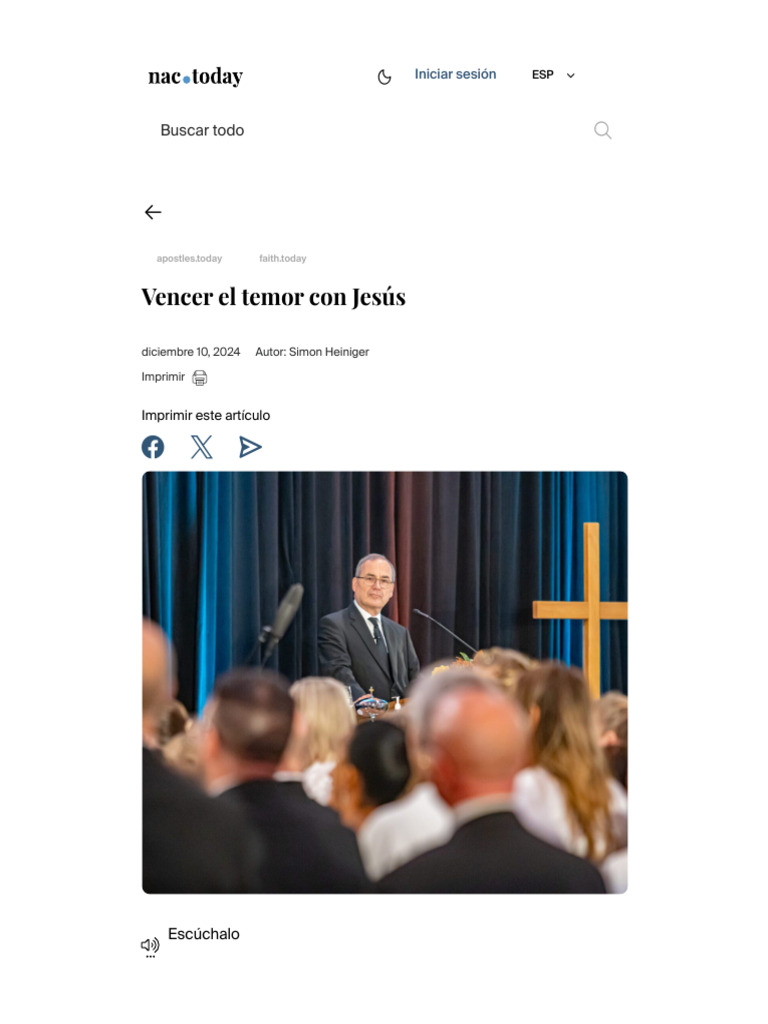 Vencer El Temor Con Jesús - Nac - Today | PDF | Cristo (título) | Jesús