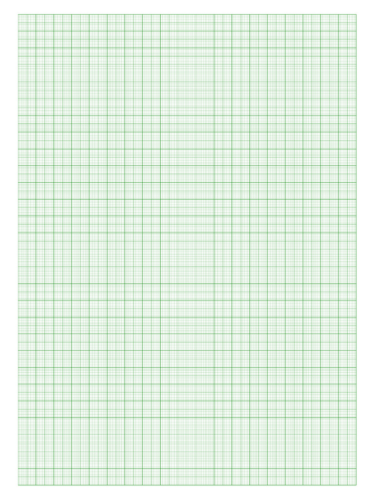 Graph Paper MM Green A4.Svg | PDF