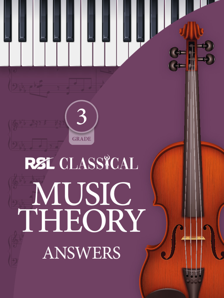 Grade 3 Music Theory Answers Guide | PDF | Scale (Music) | Minor Scale