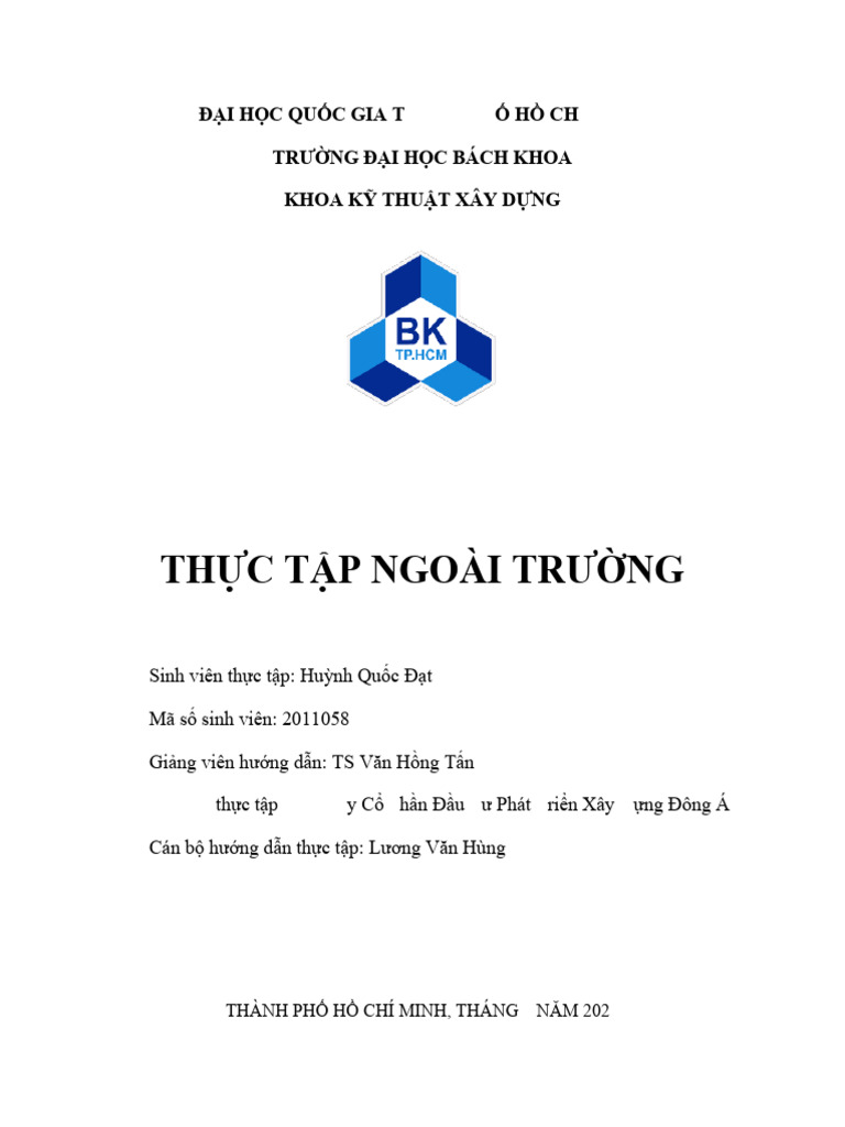 Bao Cao Thuc Tap Huynh Quoc Dat | PDF