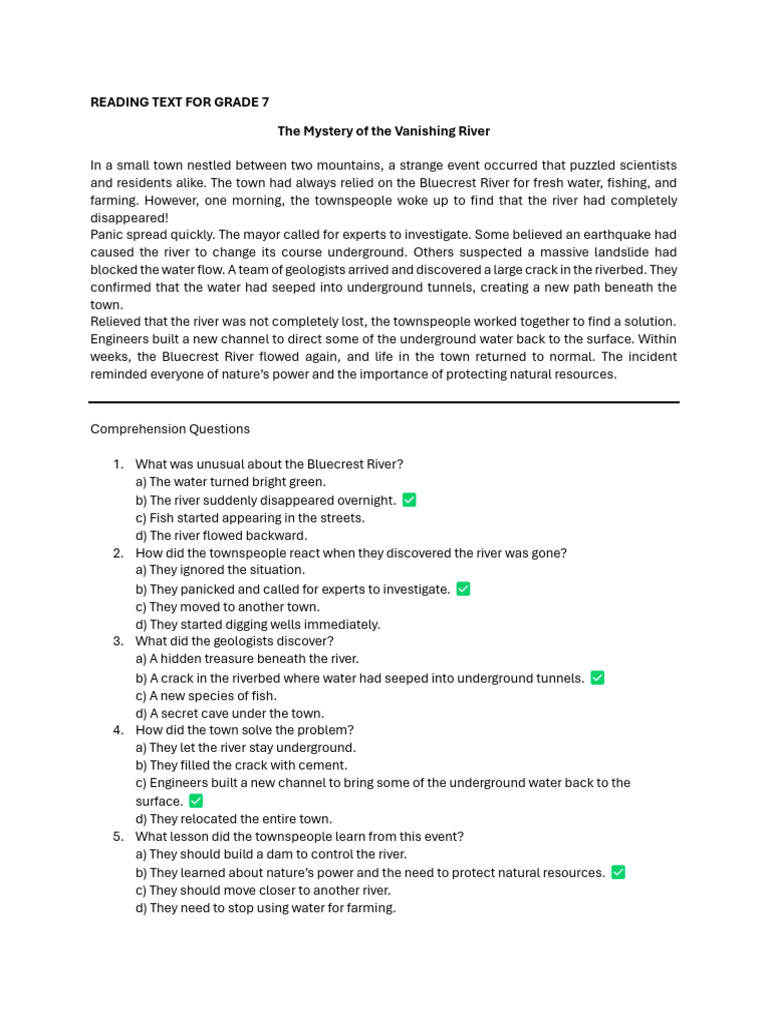 Reading Text For English G7 To 10 | PDF | Social Media | Popular ...