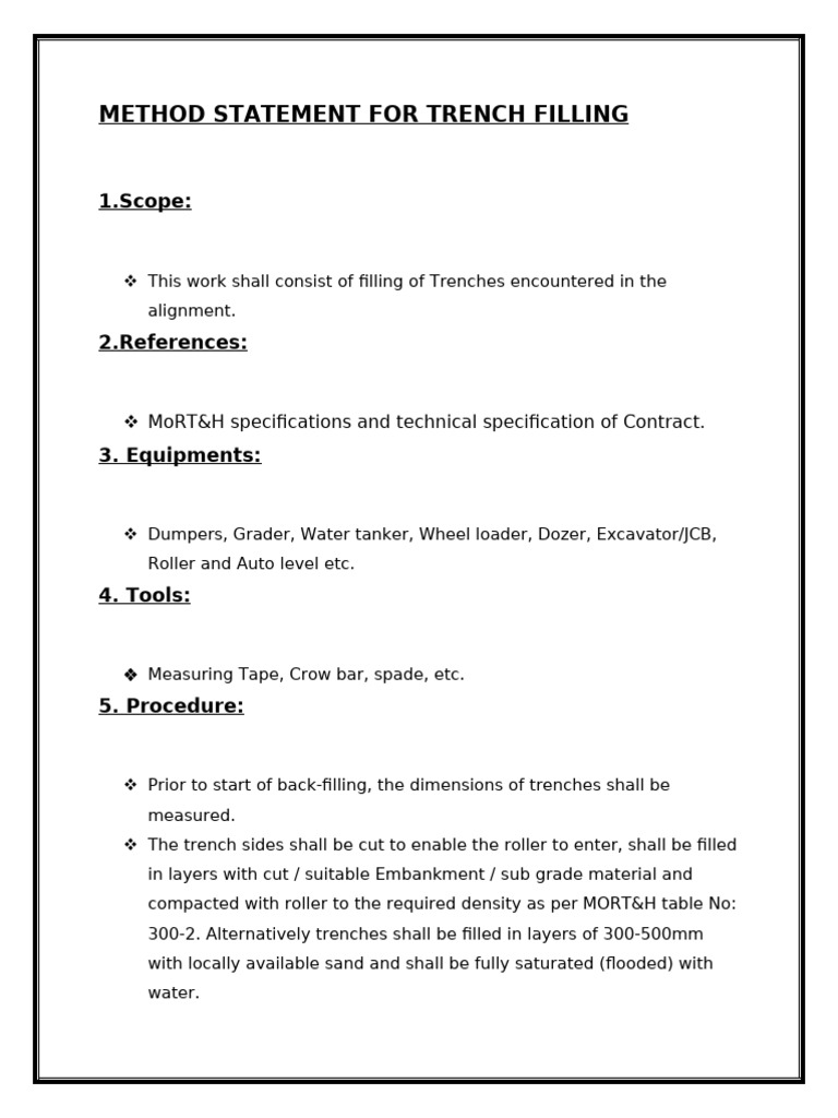 Trench Filling | PDF