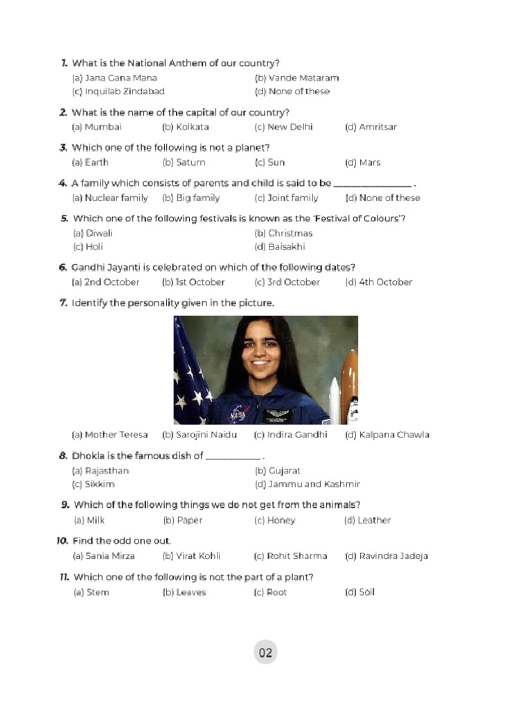 Class 1 GK PDF | PDF
