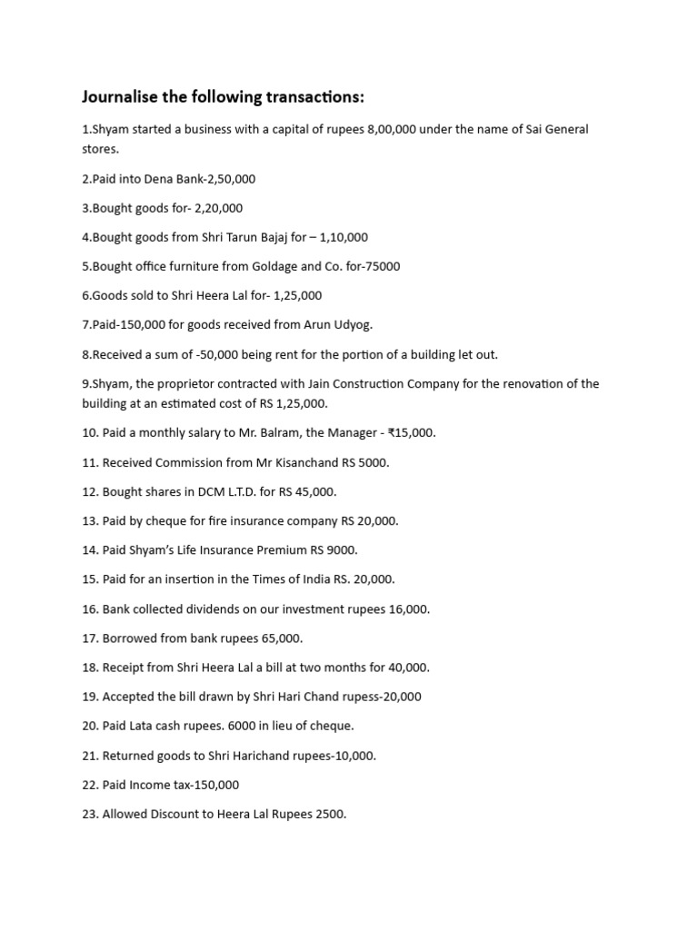 Journal Entries | PDF