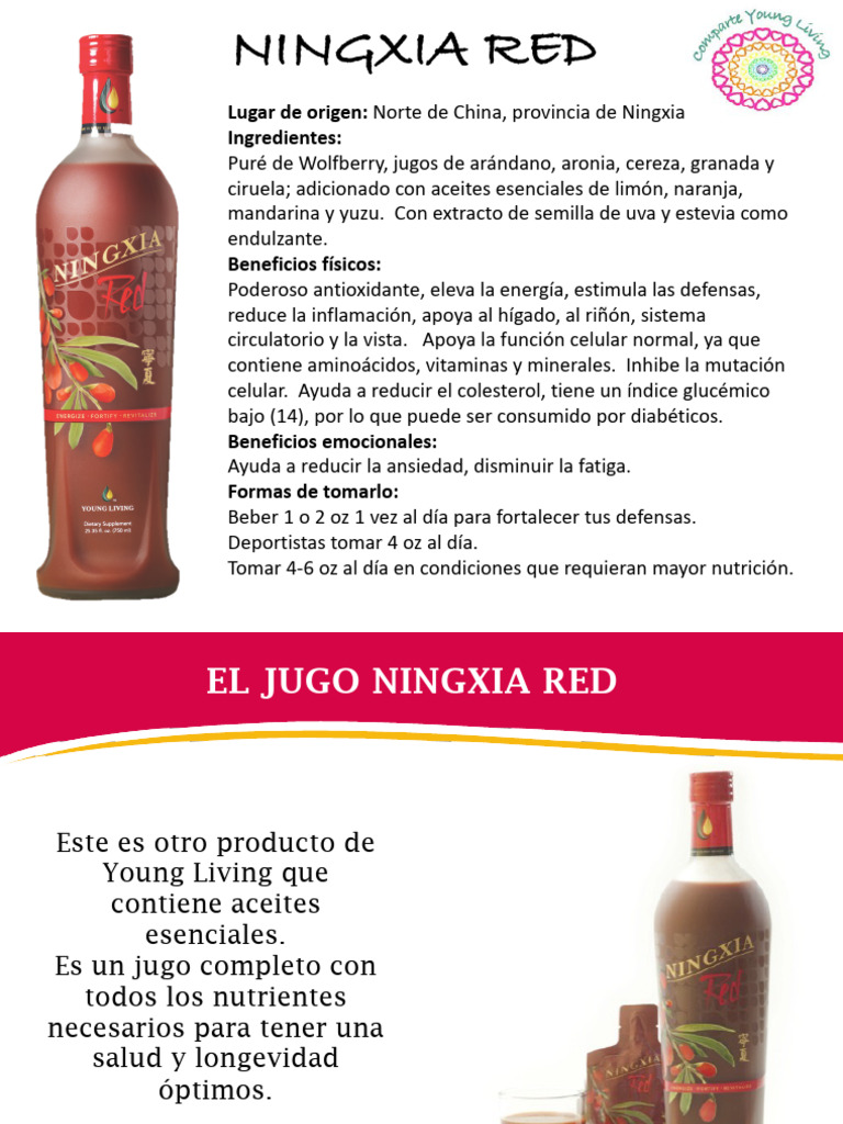 ? NingXia Red Presentación y Recetas | PDF | Antioxidante