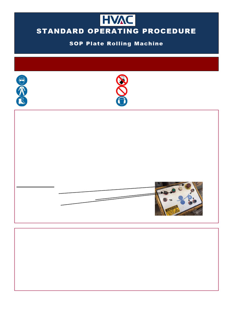 Sop Plate Roller Machine | PDF | Personal Protective Equipment | Safety