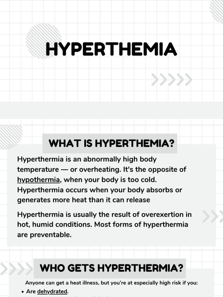 Hyperthemia Physical Ed | PDF